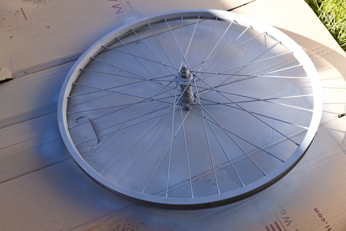 Repurpose And Recycle An Old Bike Wheel - Dainty Dress Diaries