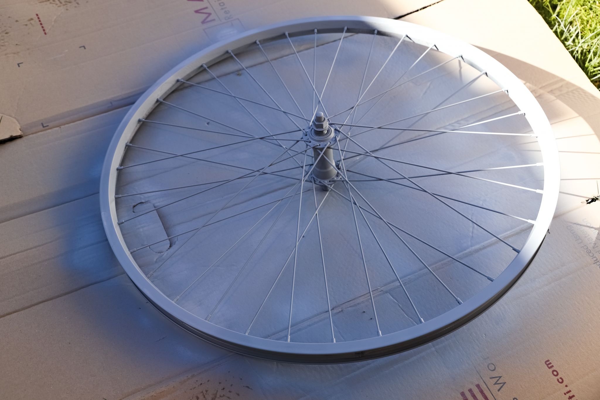 Repurpose And Recycle An Old Bike Wheel - Dainty Dress Diaries