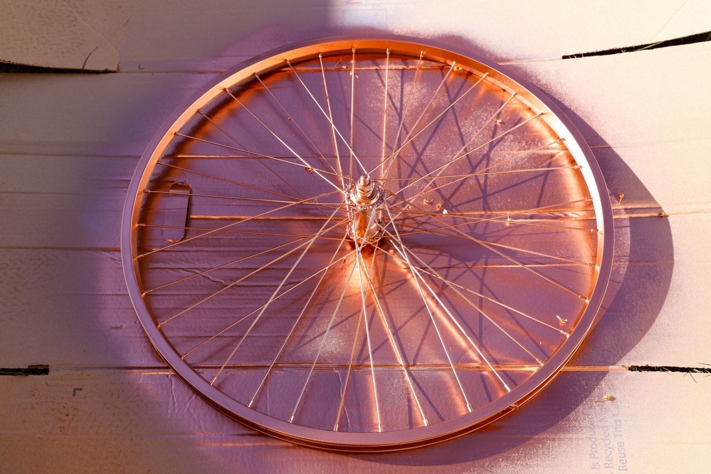 Repurpose And Recycle An Old Bike Wheel - Dainty Dress Diaries