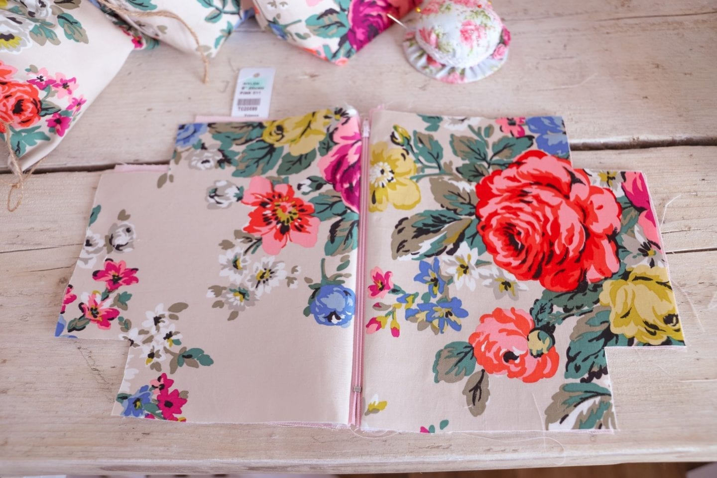 DIY Zip Pouches Made From Recycled Clothes - Dainty Dress Diaries