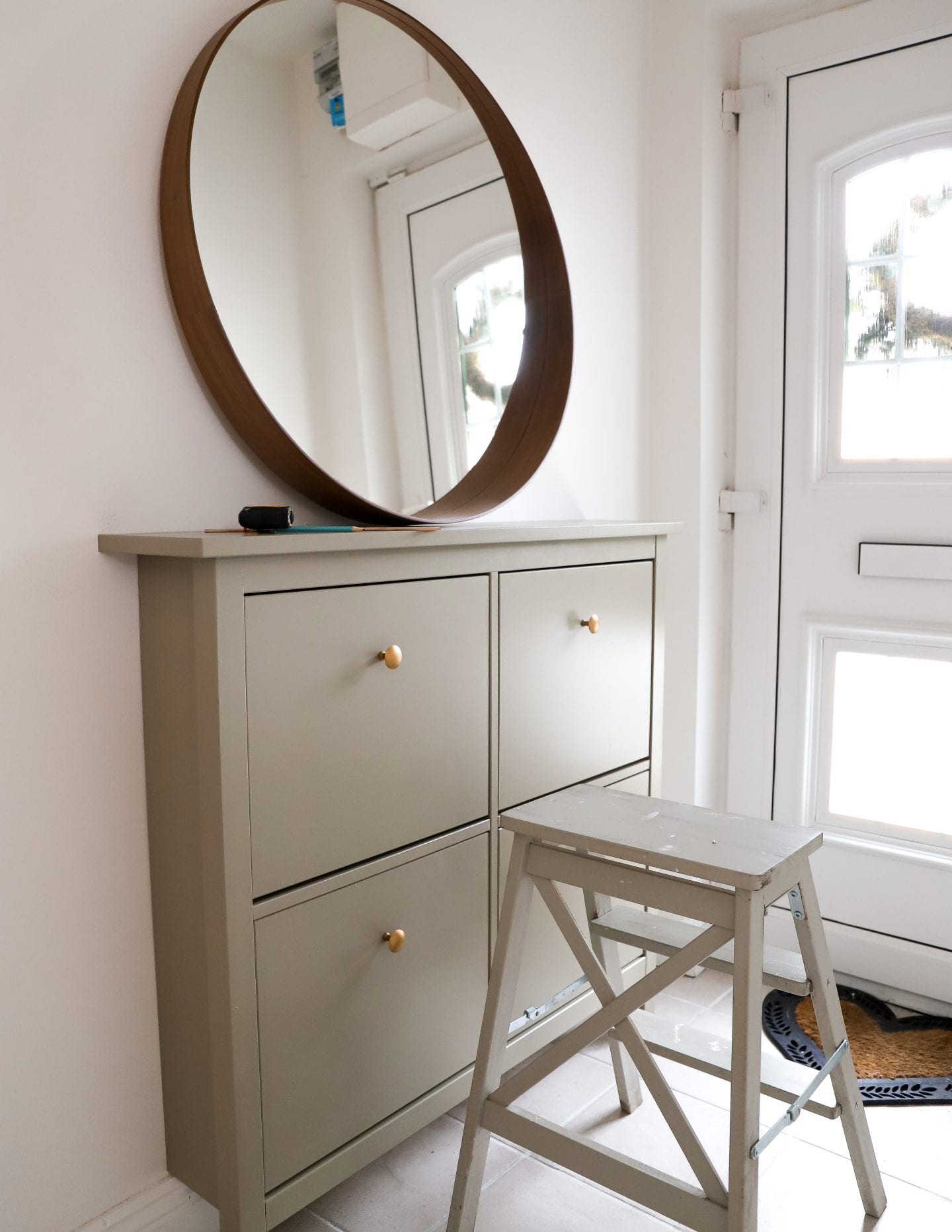 Boho Ikea Hemnes Shoe Cabinet Makeover - Dainty Dress Diaries